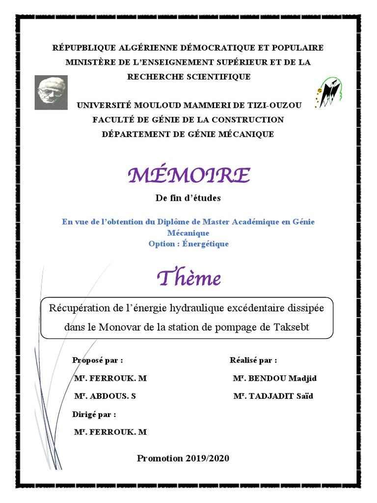 Bendou Madjid, Tadjadit Said PDF | PDF