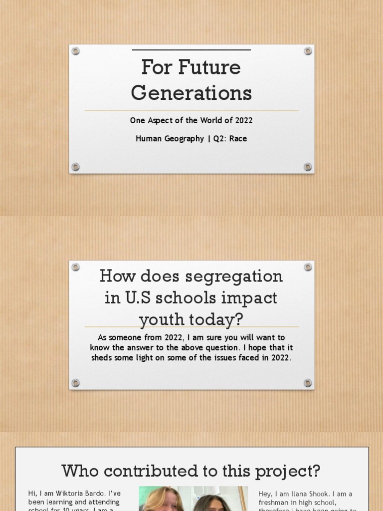 Impact of School Segregation on Youth | PDF