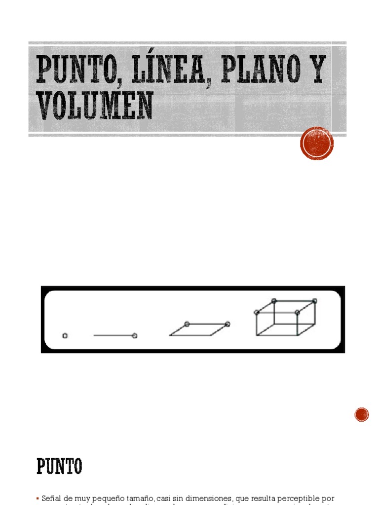 PUNTO, LÍNEA, PLANO Y VOLUMEN.pdf | PDF