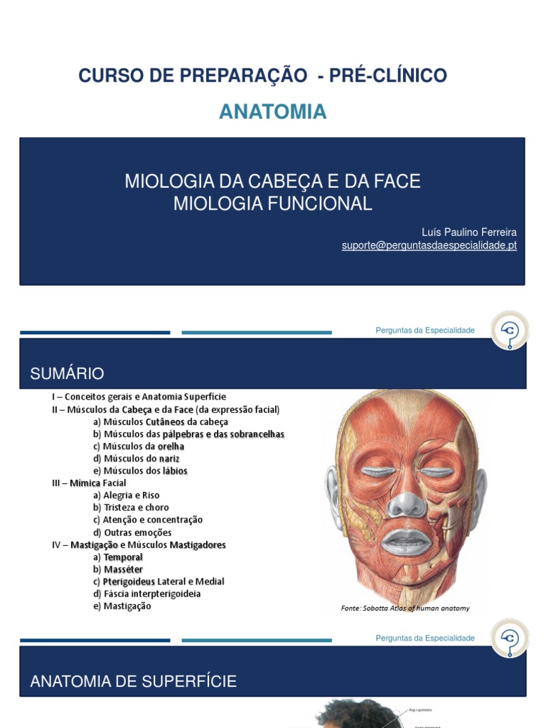 Miologia da Cabeça e Face | PDF