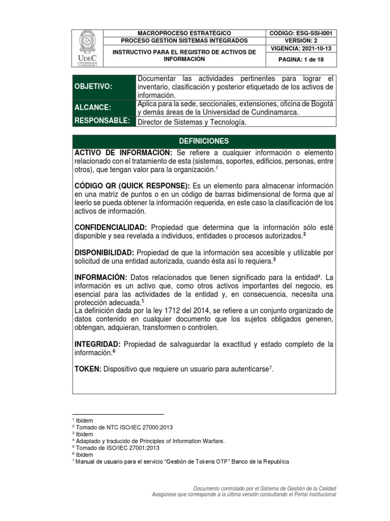 Esg Ssi I001 - V2 PDF | PDF | Software | Sistema de manejo de calidad