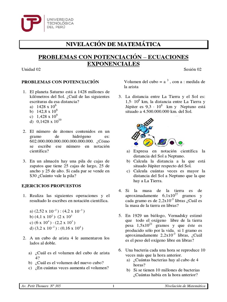 N Mat Separata Sem02 Ses02 Problemas Potenciacion PDF | PDF