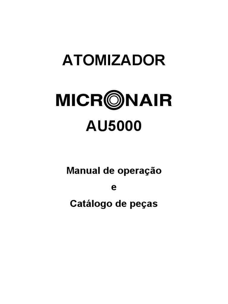 Manual Micronair Au5000 PDF | PDF