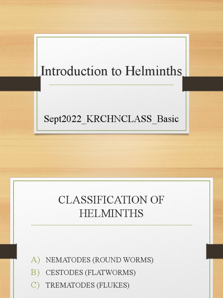 Helminth Classification and Leishmaniasis Overview | PDF