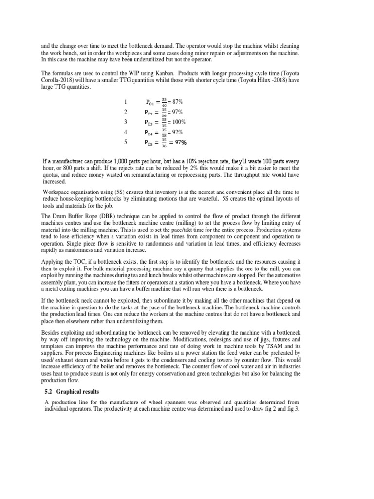 Applying TOC principles to identify and remove bottlenecks in a ... Applying TOC principles to identify and remove bottlenecks in a ...