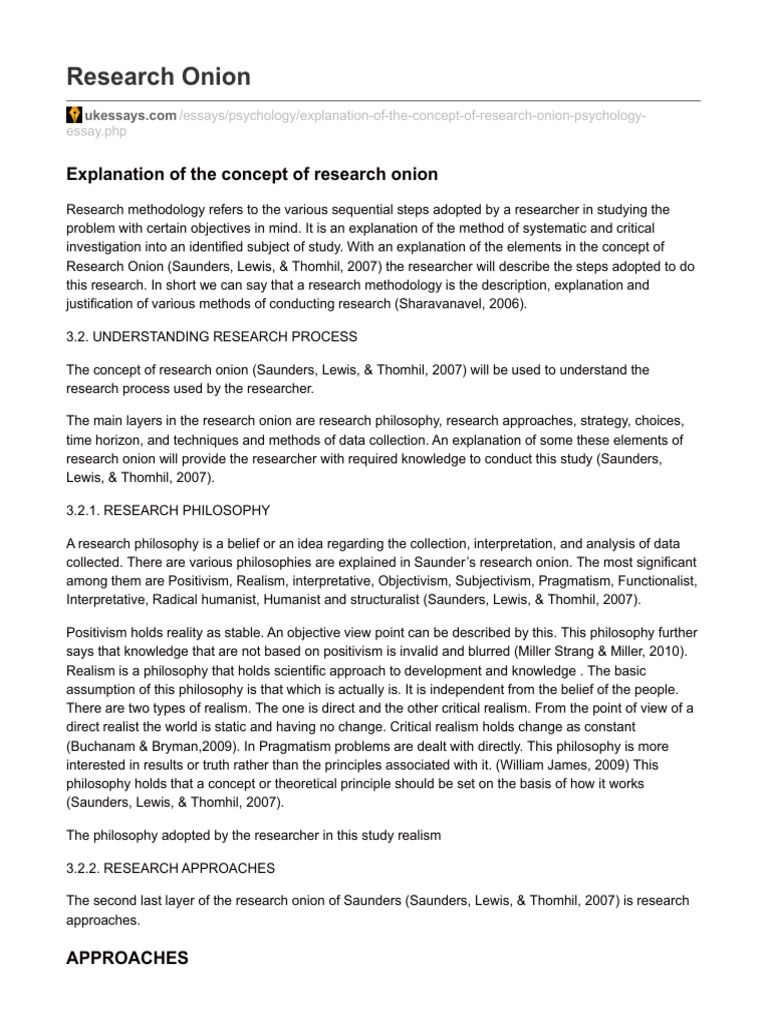 Research Onion PDF | PDF