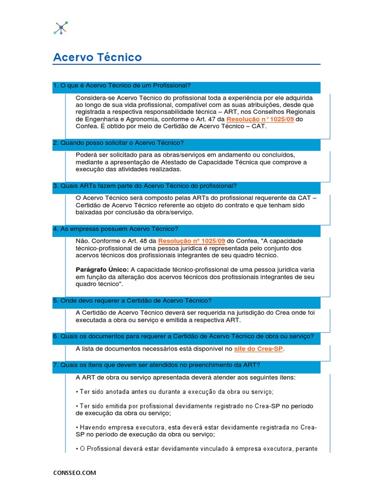 Acervo Técnico 01 PDF | PDF