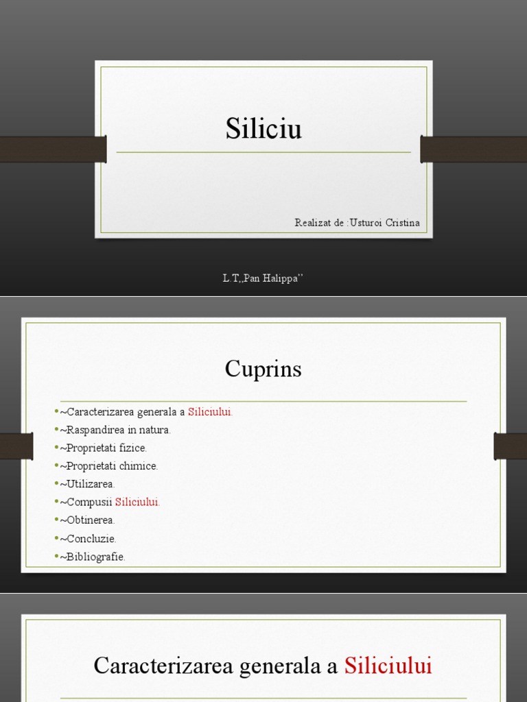 Siliciu | PDF