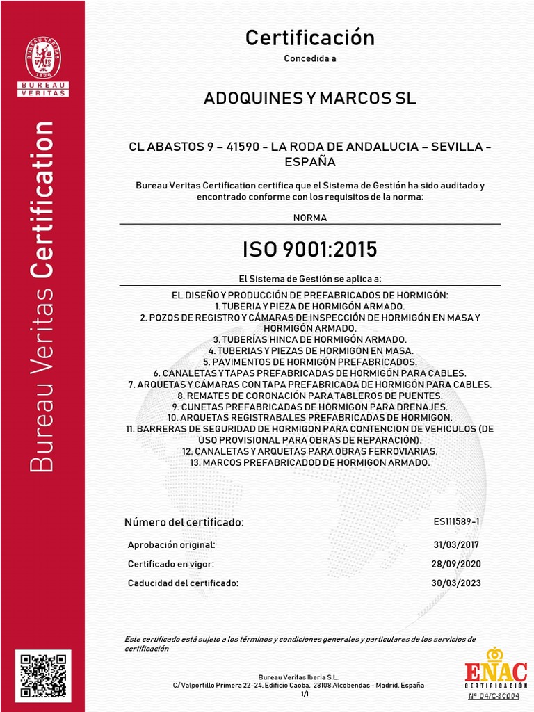 Iso 9001 2015 PDF Espanol PDF | PDF