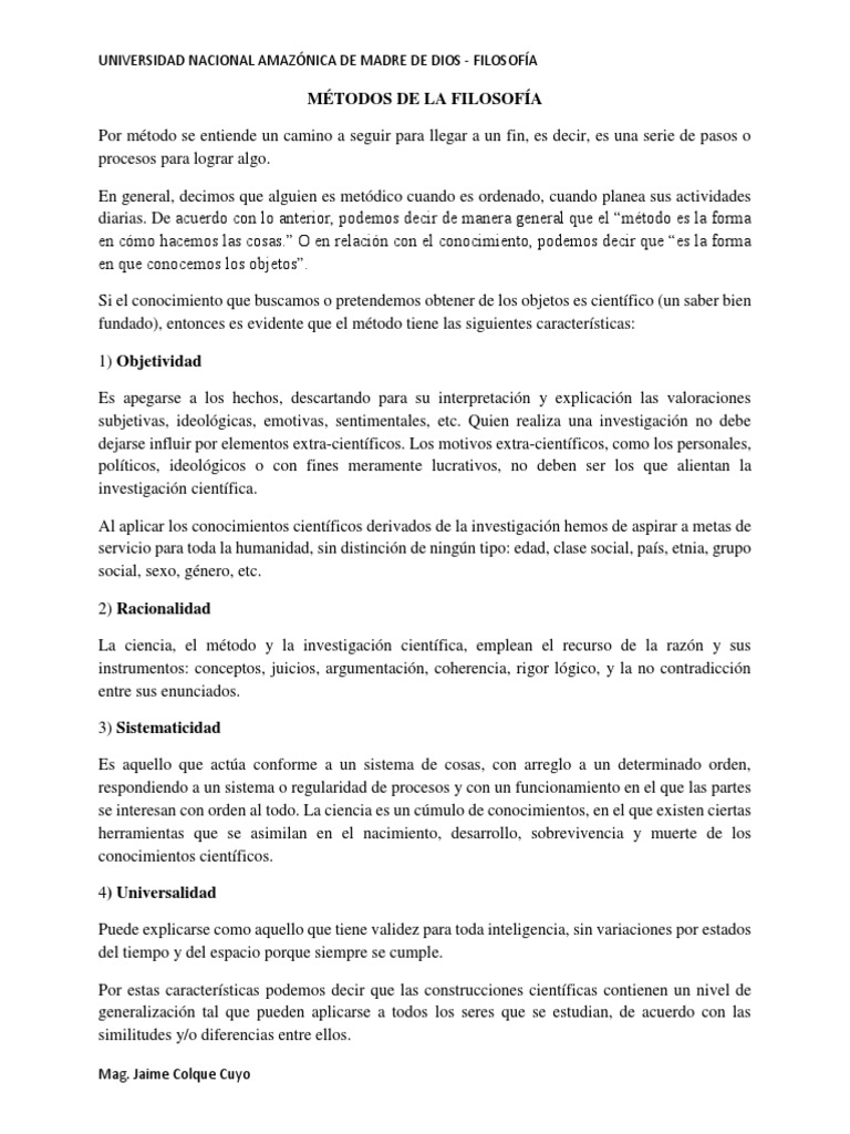 Tarea #03 Metodos de La Filosofia 2021-Ii PDF | PDF