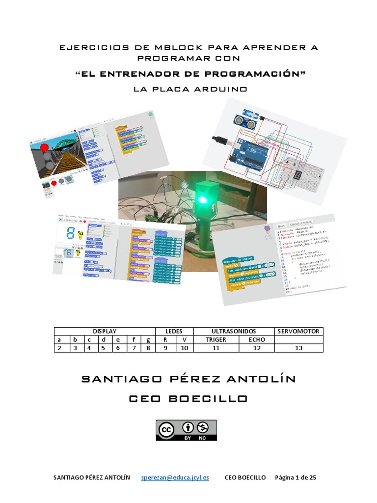 Ejercicios Mblock Arduino Santiago Perez Antolin PDF | PDF