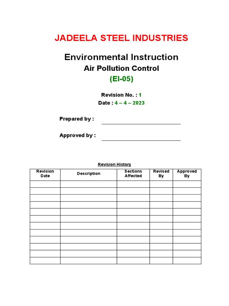 Optimizing Air Pollution Control Procedures Through Regular Monitoring ...