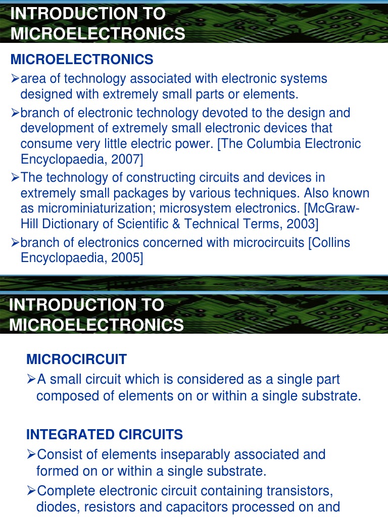 Microelectronics For Students PDF | PDF