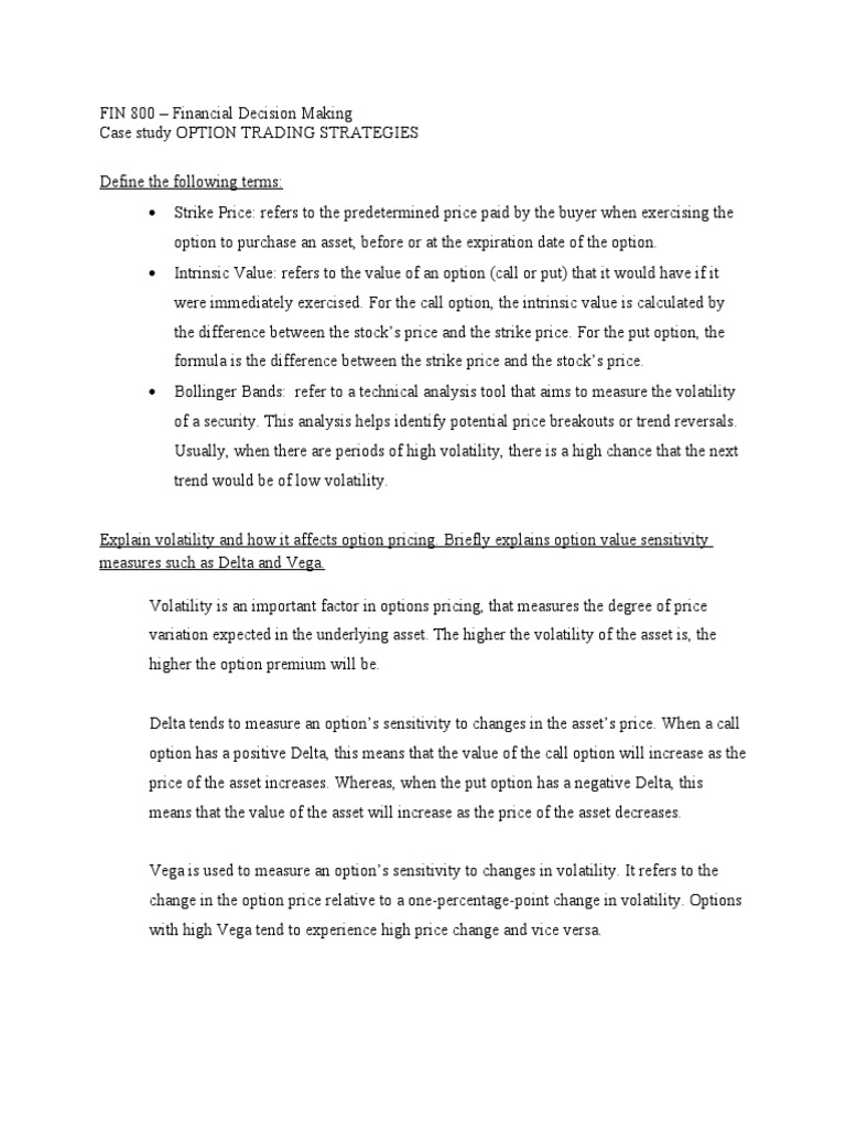 7 Option Trading Strategies Answers Pdf