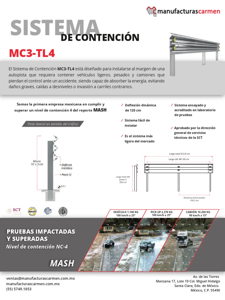 MC3 TL4 FIcha Tecnica (1) | PDF | Transporte | Vehículos