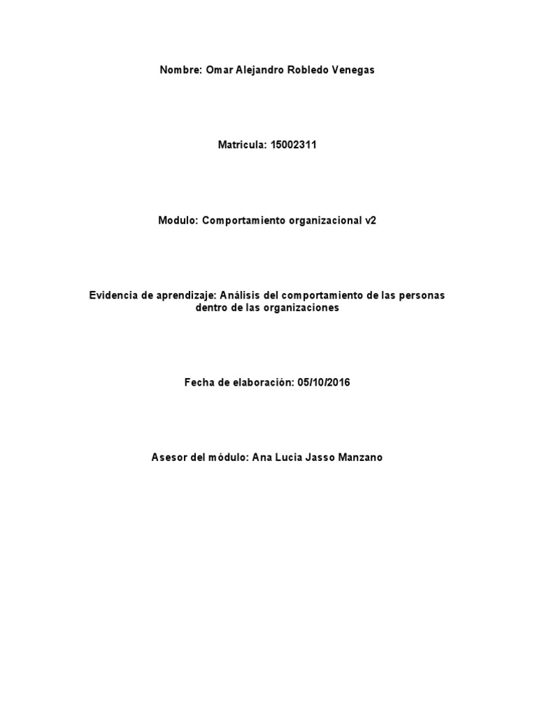 Robledo - Omar - CO - EA2. | PDF | Evaluación | Toma de decisiones