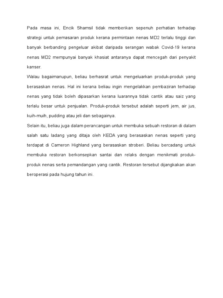 Strategi Pemasaran Profil Usahawan | PDF