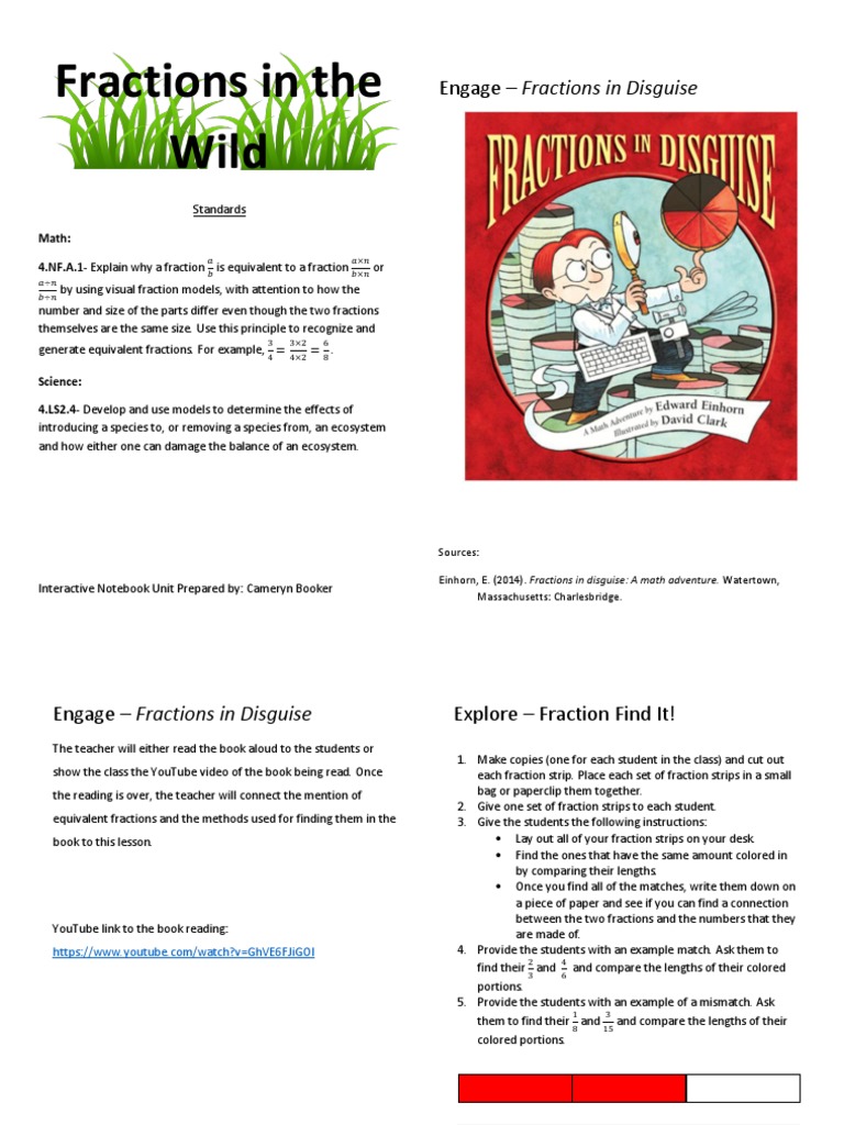 Fractions in Disguise: An Interactive Notebook Exploring Equivalent ...