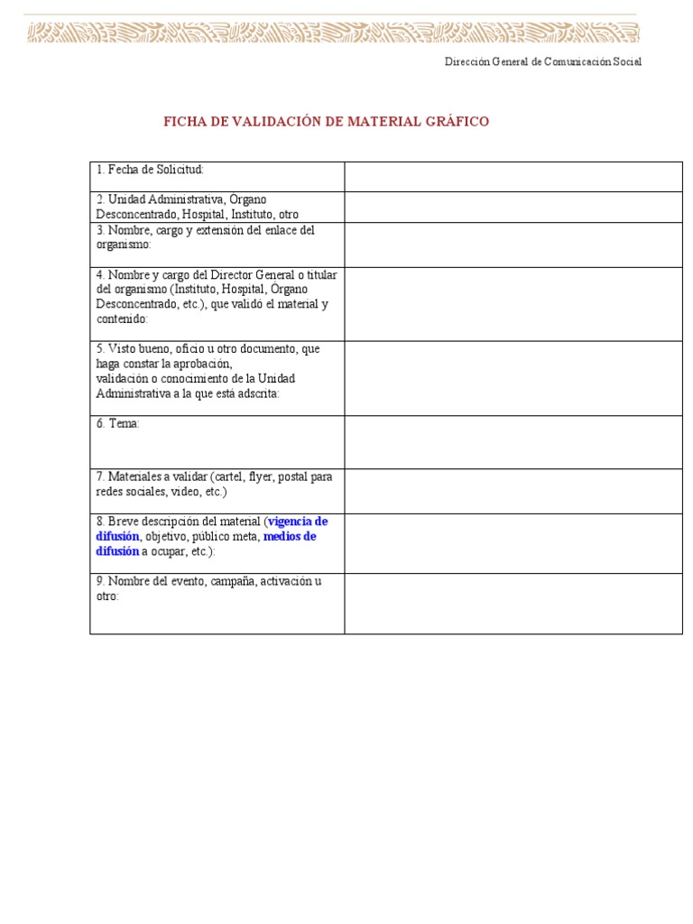 Ficha de Validación-Imagen Gráfica - Ok | PDF