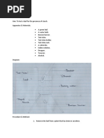 Testing Leaves for Starch | PDF | Photosynthesis | Leaf