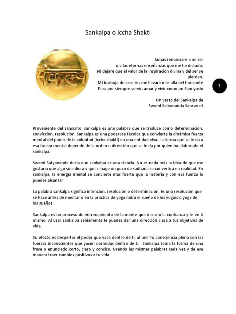 Sankalpa Shakti | PDF