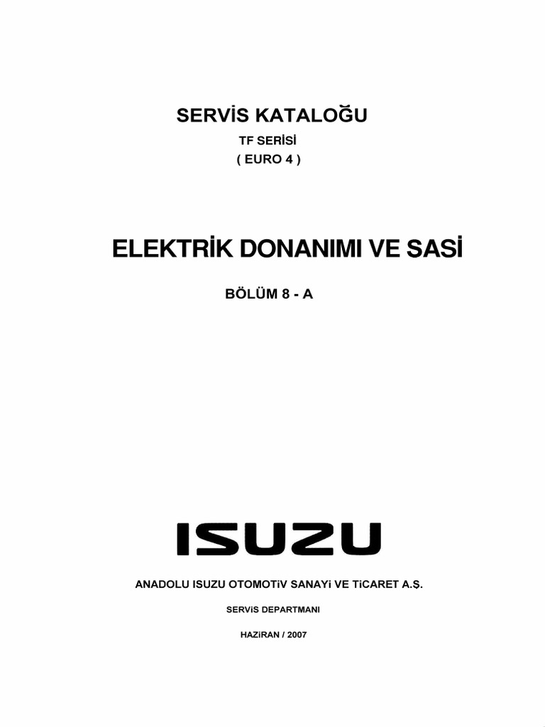 Isuzu Dmax Service Euro 4 | PDF