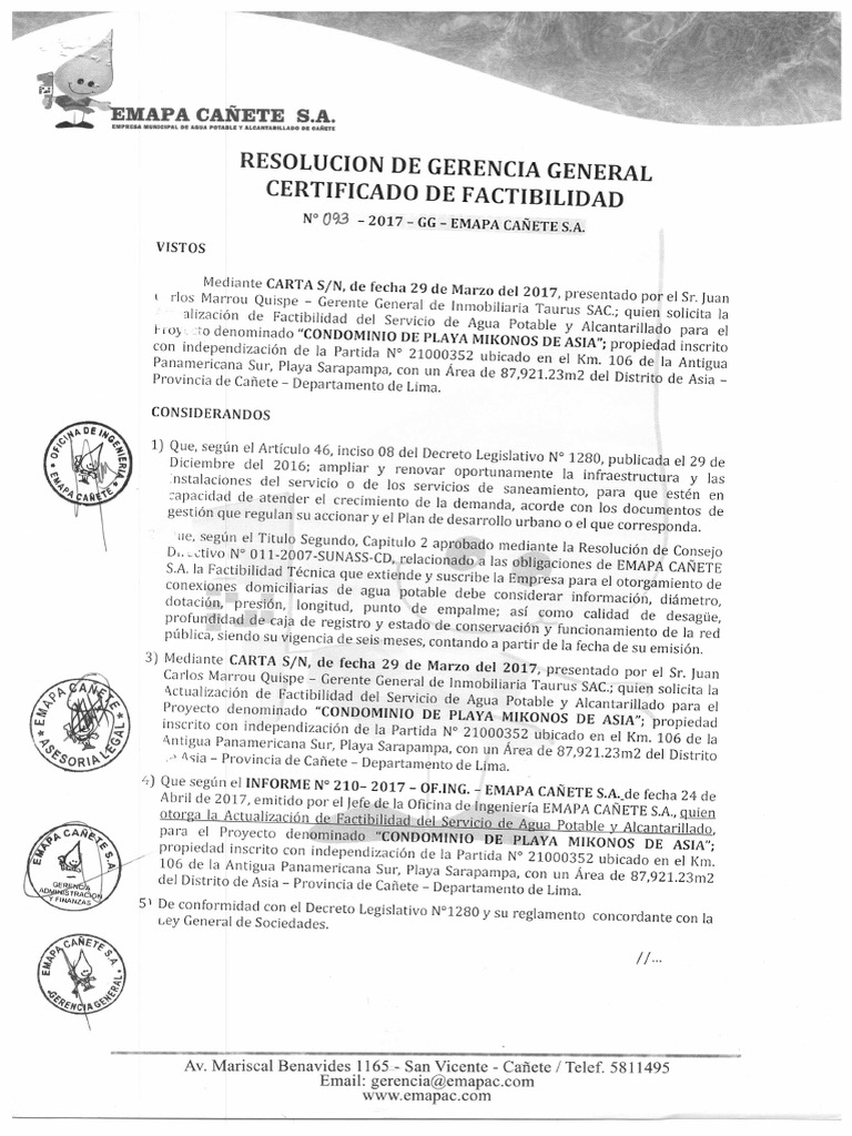 Factibilidad de Emapa PDF | PDF