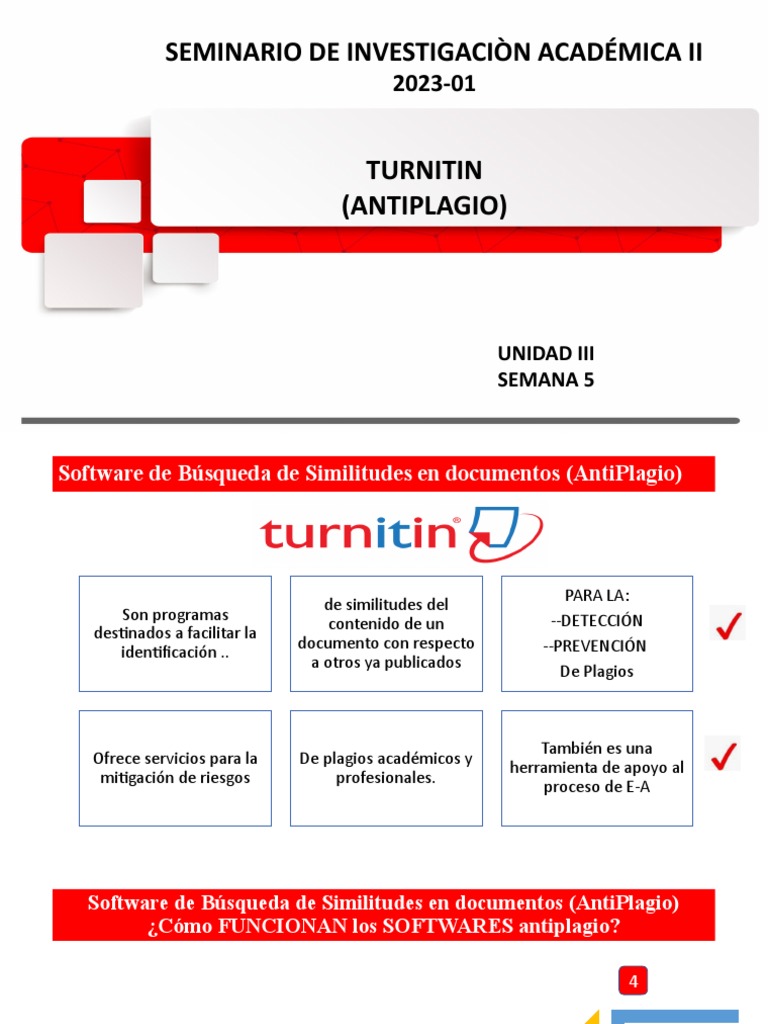 Semana 05 - Teoria - Turnitin - Informe de Similitud - 2023-01 | PDF