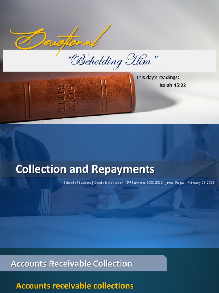 Collections and Repayments PDF | PDF