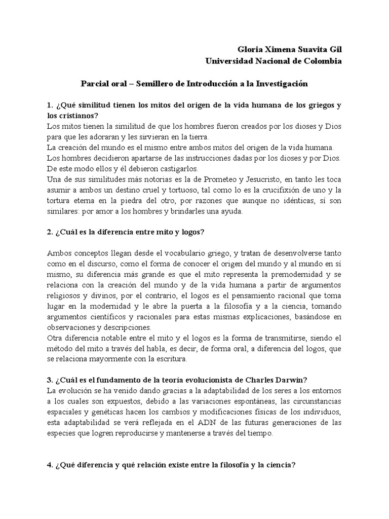 Análisis comparativo de los mitos del origen de la vida humana en la mitología griega y el ...