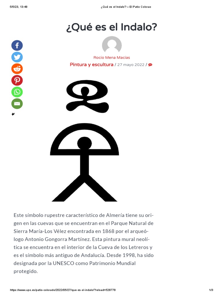 ¿Qué Es El Indalo Rupestre Andaluza | PDF | Los símbolos
