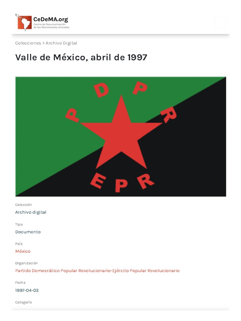 PDPR Epr | PDF | México | Seguridad nacional