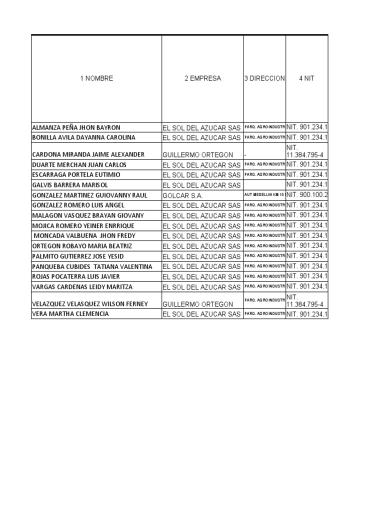 Nómina Segunda Quincena De Diciembre Pdf