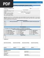 Bank Account Change Request Form | PDF