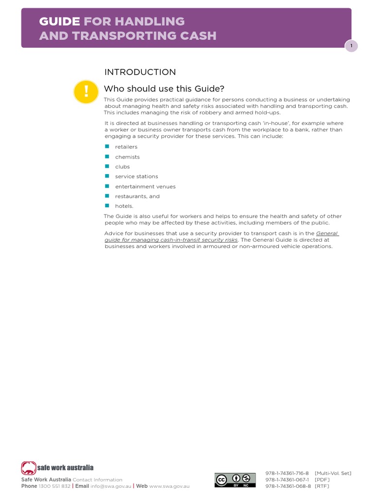 FNSACC321 Cash Handling Guidelines | PDF | Occupational Safety And ...