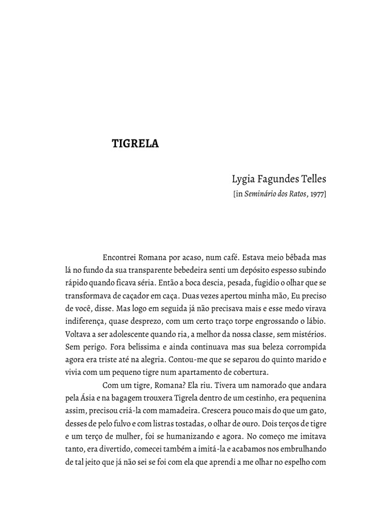 Tigrela (1977) - Lygia | PDF | Tigre | Roma Antiga