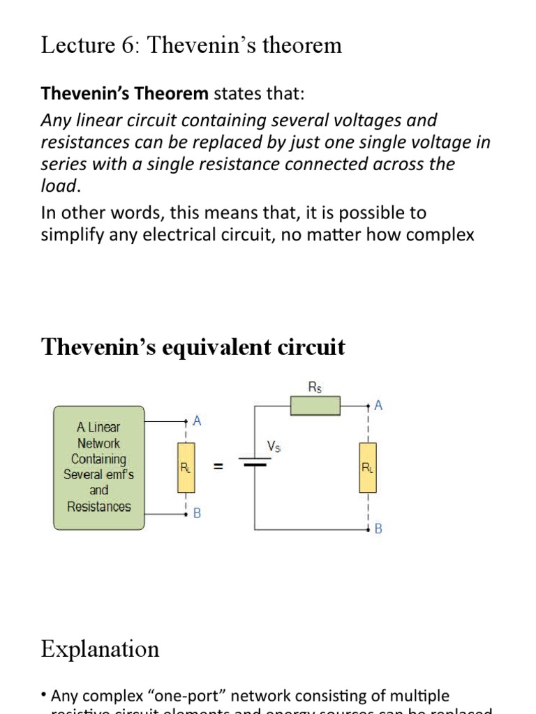 CSE 310 Circuits and Electronics | PDF | Electrical Network ...