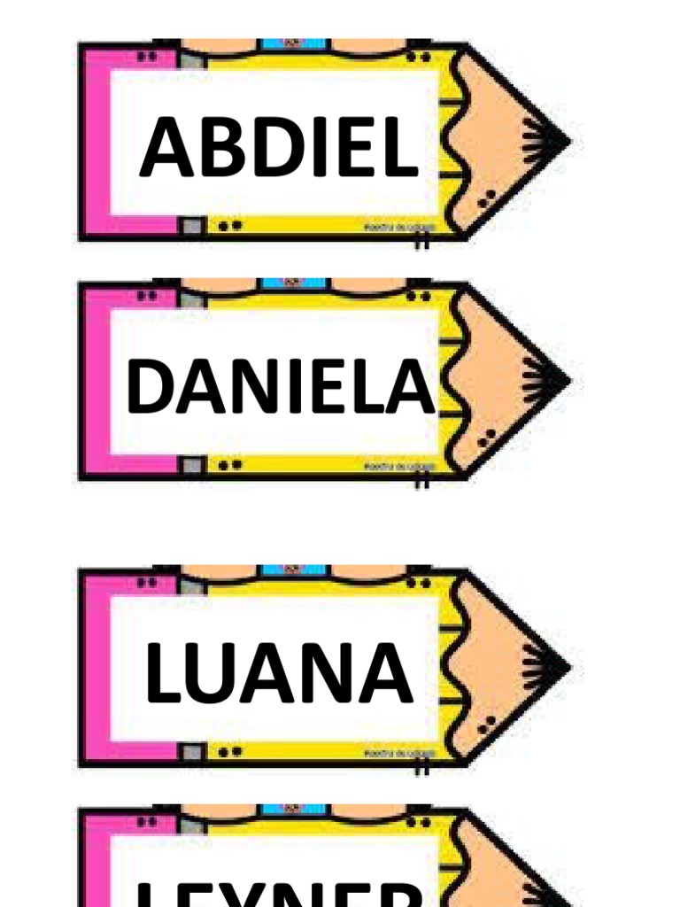 Solapines de Nombres | PDF