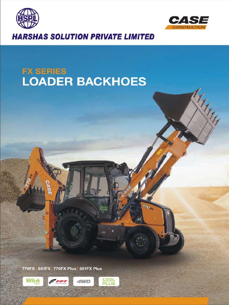Case 851 FX Backhoe Loader PDF | PDF