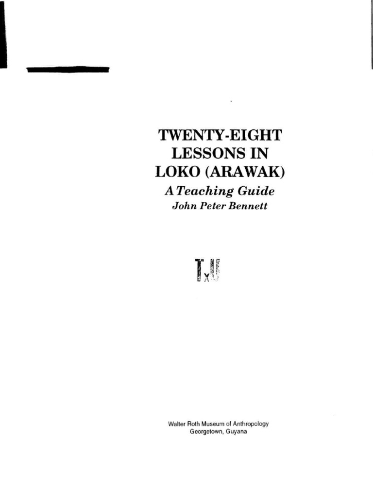28 Lessons in Lokono PDF | PDF
