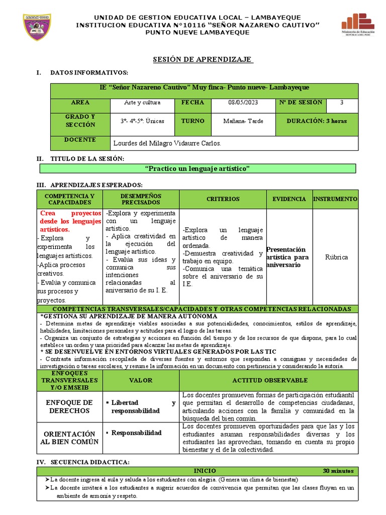 EDA 2 - ACT Integrada - Ciclo VII | PDF