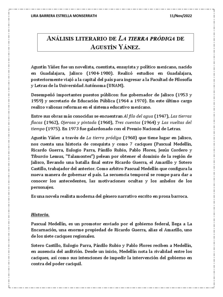 Analisis Literario | PDF