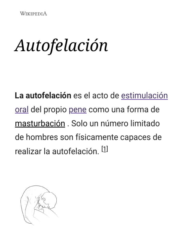 Autofelación - Wikipedia | PDF
