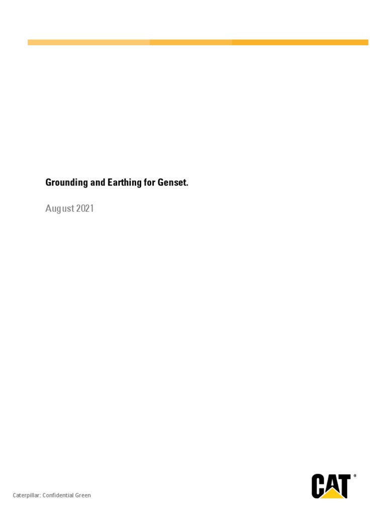 Grounding and Earthing For Genset - Reference Paper1 PDF | PDF