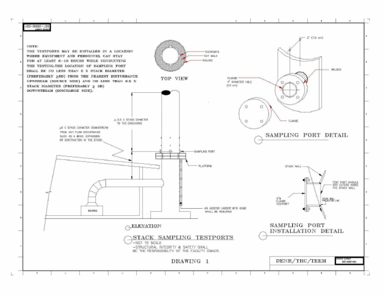 DENR - Stack Sampling Test Port and Platform-1 PDF | PDF DENR - Stack Sampling Test Port and Platform-1 PDF | PDF