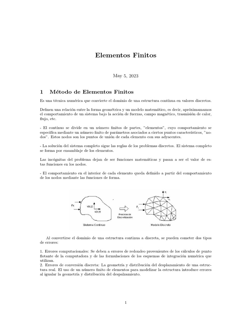 Introducci N A Elementos Finitos | PDF