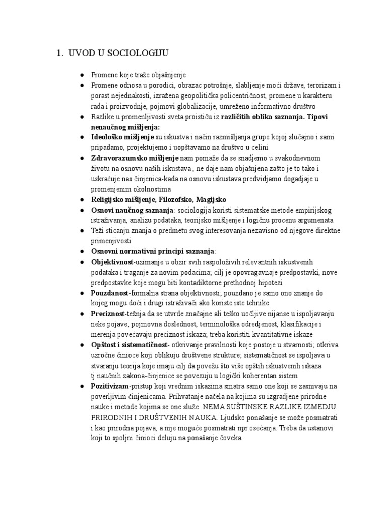 Sociologija FPN PDF | PDF