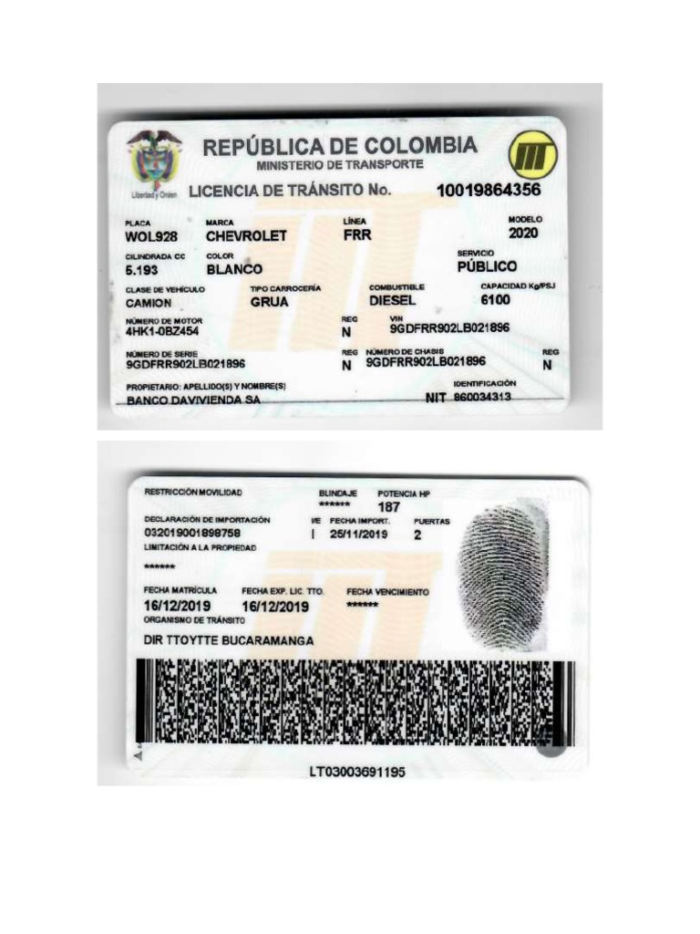 Tarjeta de Propiedad PDF | PDF