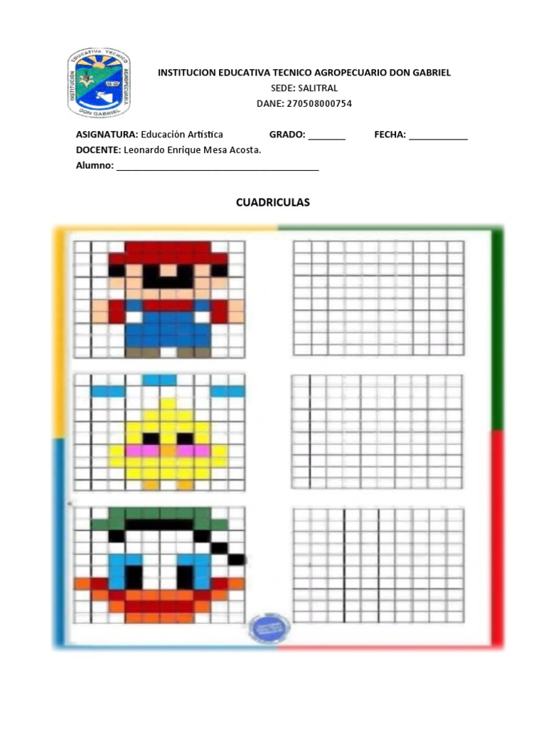 Cuadricula Artistica Grado 5° | PDF