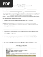 Sample Survey Questionaire (Tagalog) | PDF
